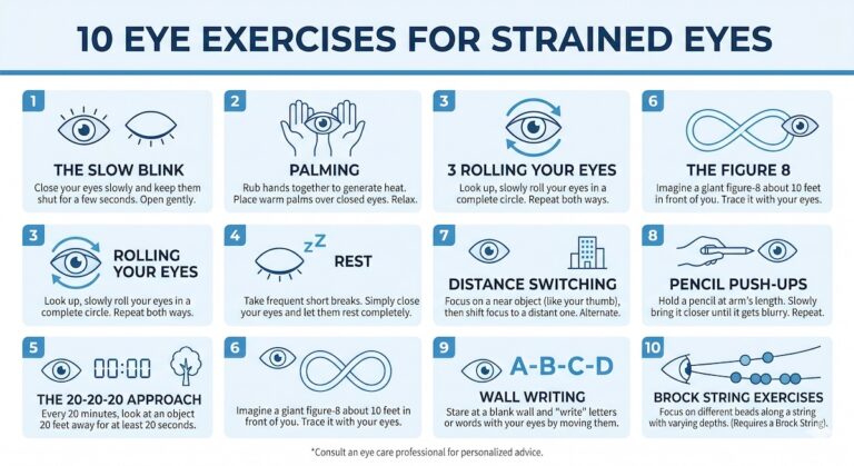 10 Eye Exercises for Strained Eyes | Camarillo